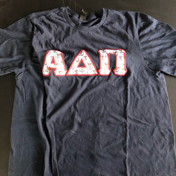 Tops | Alpha Delta Pi Adpi Embroidered Letter Shirt | Poshmark
